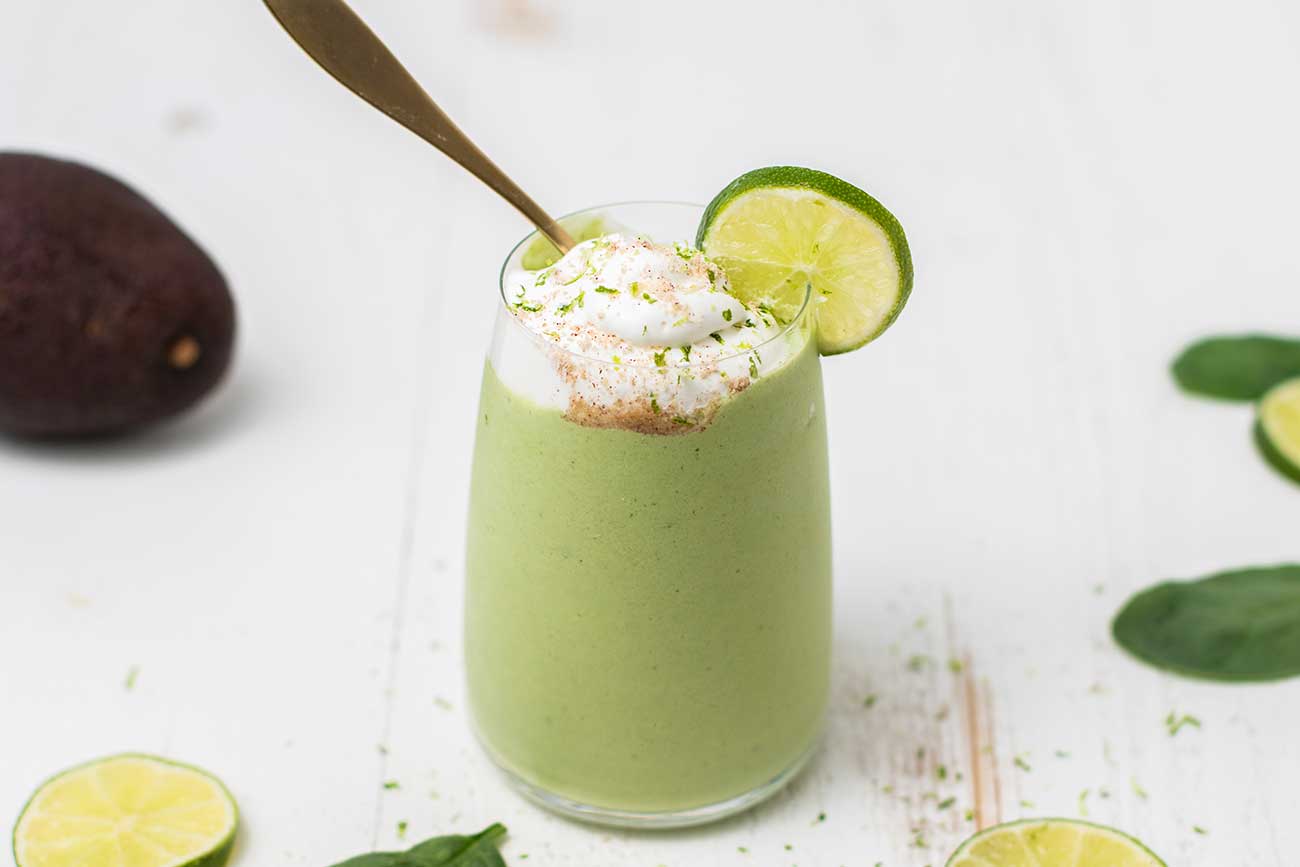 Key Lime Pie Smoothie - Keto Avocado Smoothie