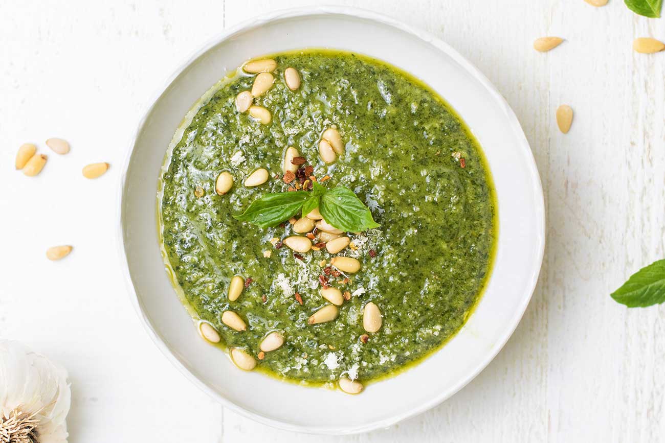 Pesto Genovese (Authentic Italian Basil Pesto!) - Blissfully Low Carb