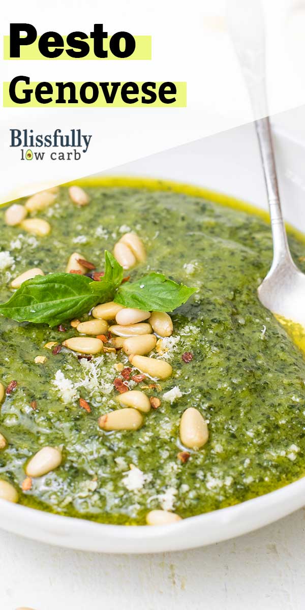 Pesto Genovese (Authentic Italian Basil Pesto!) - Blissfully Low Carb