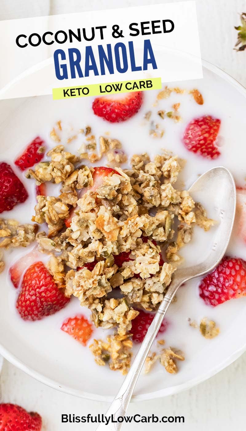 Easy, Crunchy Keto Granola (Sugar-Free Granola Recipe)