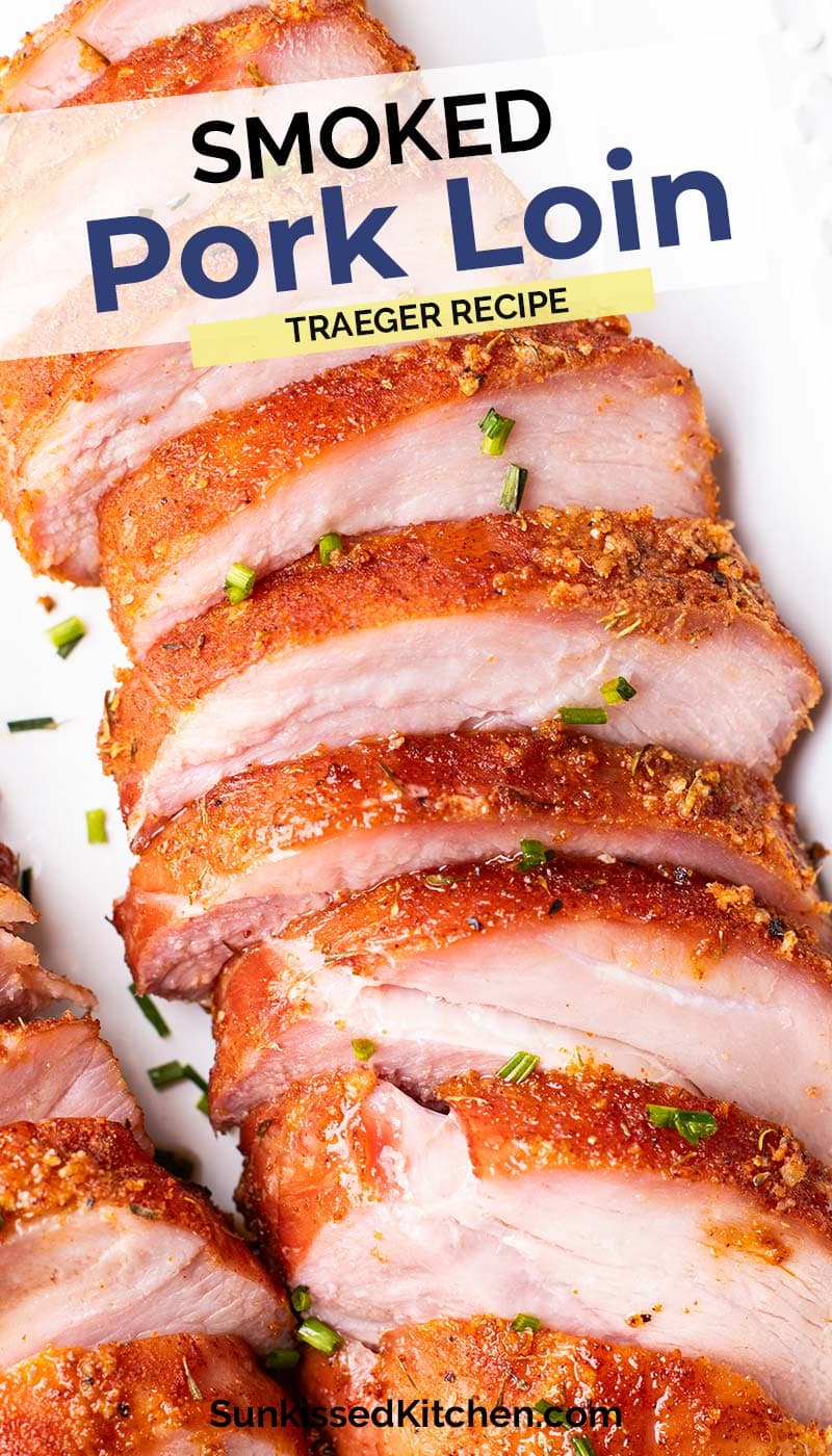 Smoked Pork Loin (Tender & Juicy, Traeger Recipe!) - Blissfully Low Carb