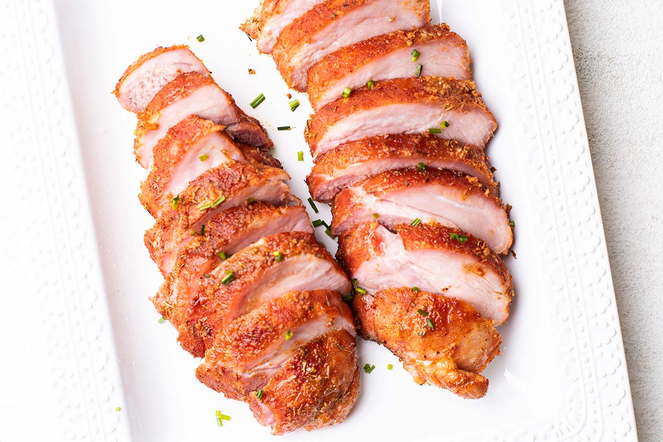 Smoked Pork Loin (Tender & Juicy, Traeger Recipe!) - Blissfully Low Carb