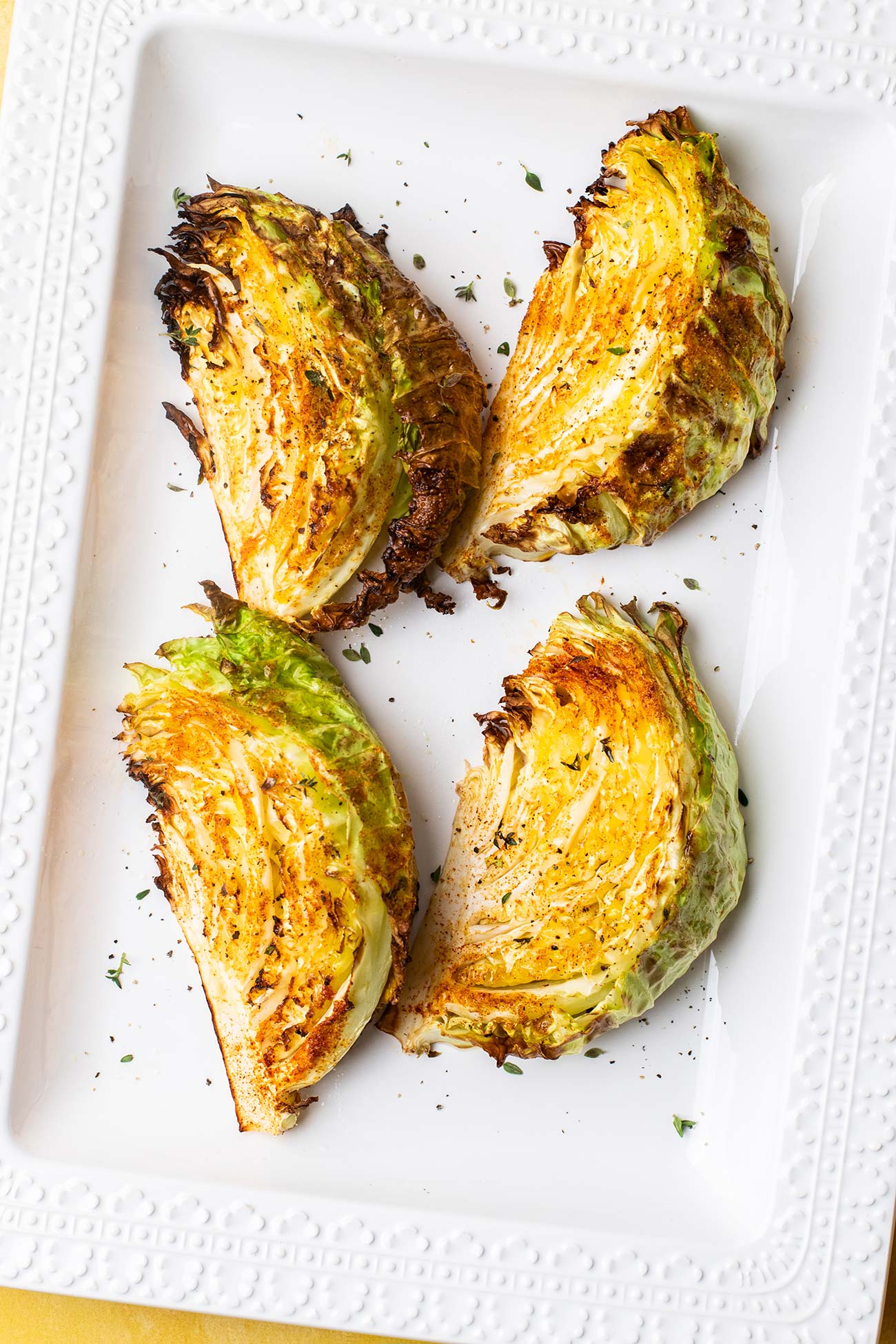 Air Fryer Cabbage Wedges (So Flavorful, with Crispy Edges!)